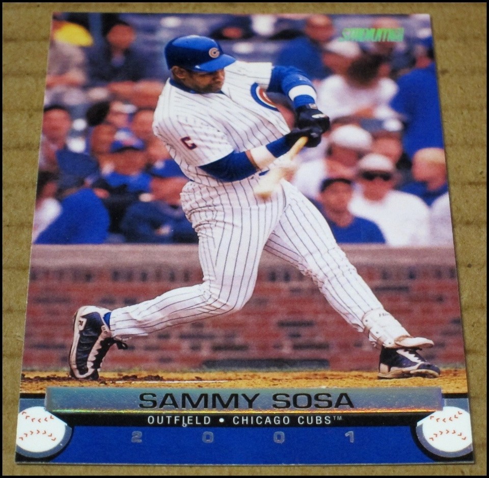 2001 Topps Stadium Club Sammy Sosa Baseball Card #20 Chicago Cubs TSC ...