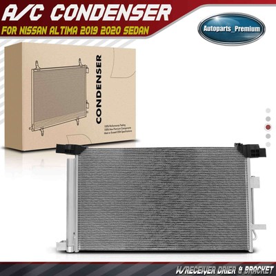 AC Condenser w/ Receiver Drier & Bracket for Nissan Altima 2019 2020 ...