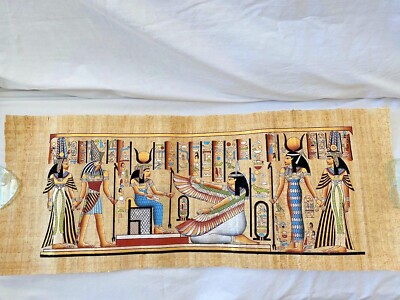 Egyptian Papyrus Paper Painting Maat Isis Horus Nefertari High Quality ...