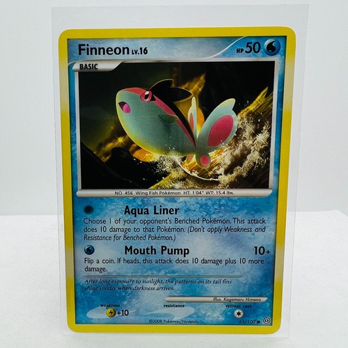 Pokémon Finneon LV.16 61/100 Diamond & Pearl 2008 Stormfront Common ...