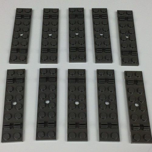 LEGO Train Track Dark Grey 4.5V 12V Sleeper 2x8 Plate 4166 Vintage ...