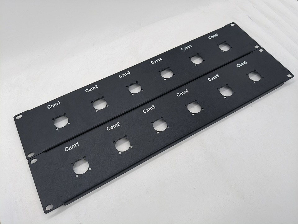 2U Flat Front Panel for SMPTE Hybrid Cables FXW/EDW FMW/PUW Same LEMO's ...
