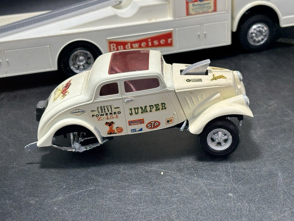 WEDGE FORD Cab over CAR TRUCK HAULER w/ Hot Rod Plastic model | eBay