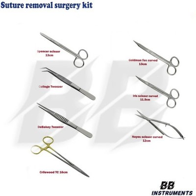 "Nahtentfernung Set Chirurgisches Instrumente Kit X-7 | Suture Removal ...