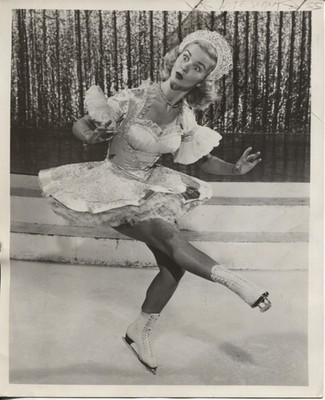1954 Press Photo Barbara Ann Scott Skating star appear CBS Radio | eBay