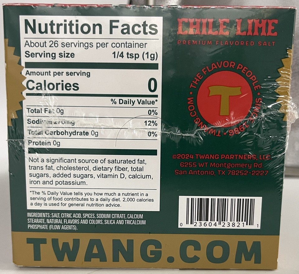 Twang the Original Beer Salt Chili Lime Flavor One oz Bottles Bulk 24 ...