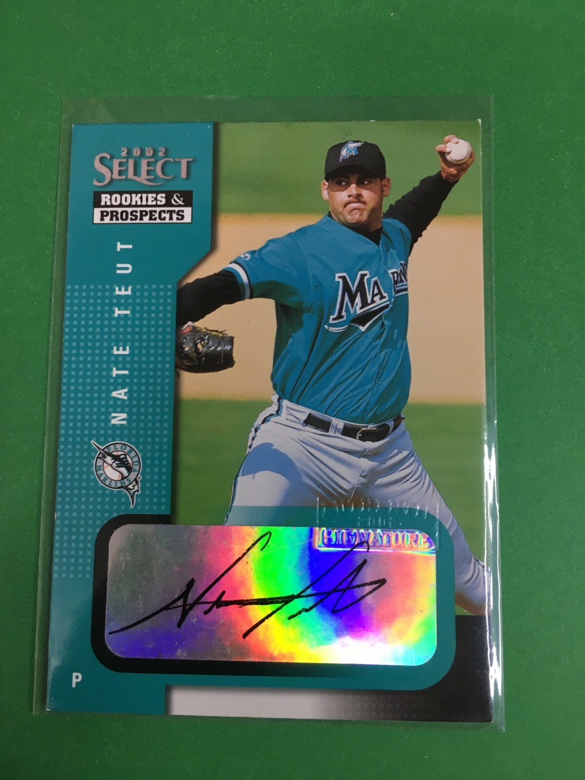 F147,255 2002 Select Rookies and Prospects #75 Nate Teut AUTO MARLINS ...