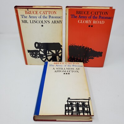 The Army of the Potomac Trilogy by Bruce Catton - 1952 1953 1962, Book ...