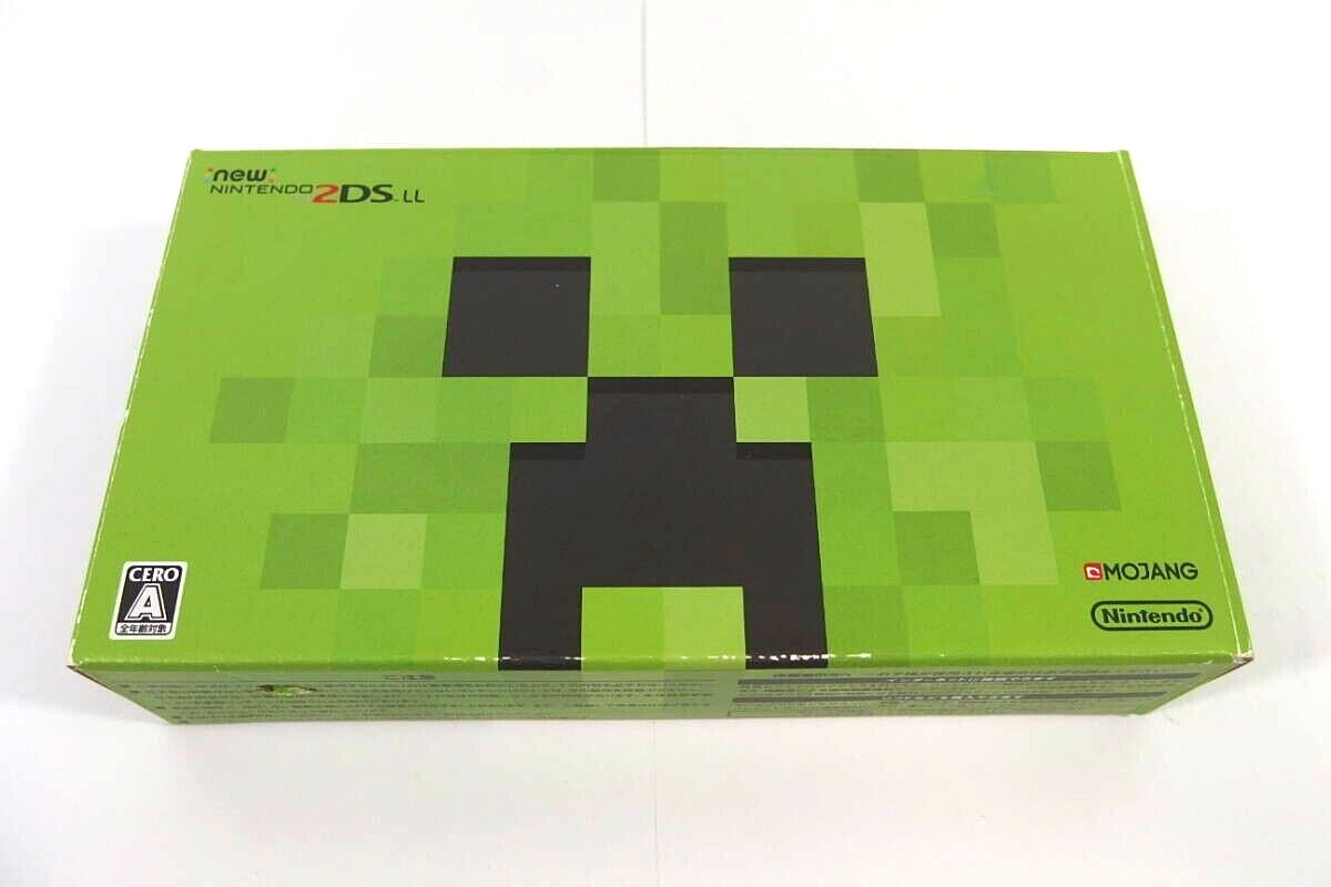New Nintendo 2DS XL LL Minecraft Creeper Edition Japanese Great ...