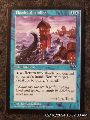 MTG Magic - Flooded Shoreline - Visions - Rare - NM NEVER PLAYED ...