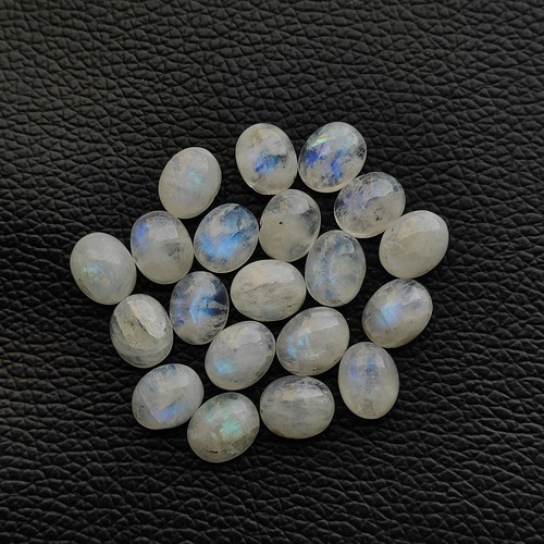 11X9 MM Oval 20pcs rare blue flashy moonstone cabochon wholesale lot ...