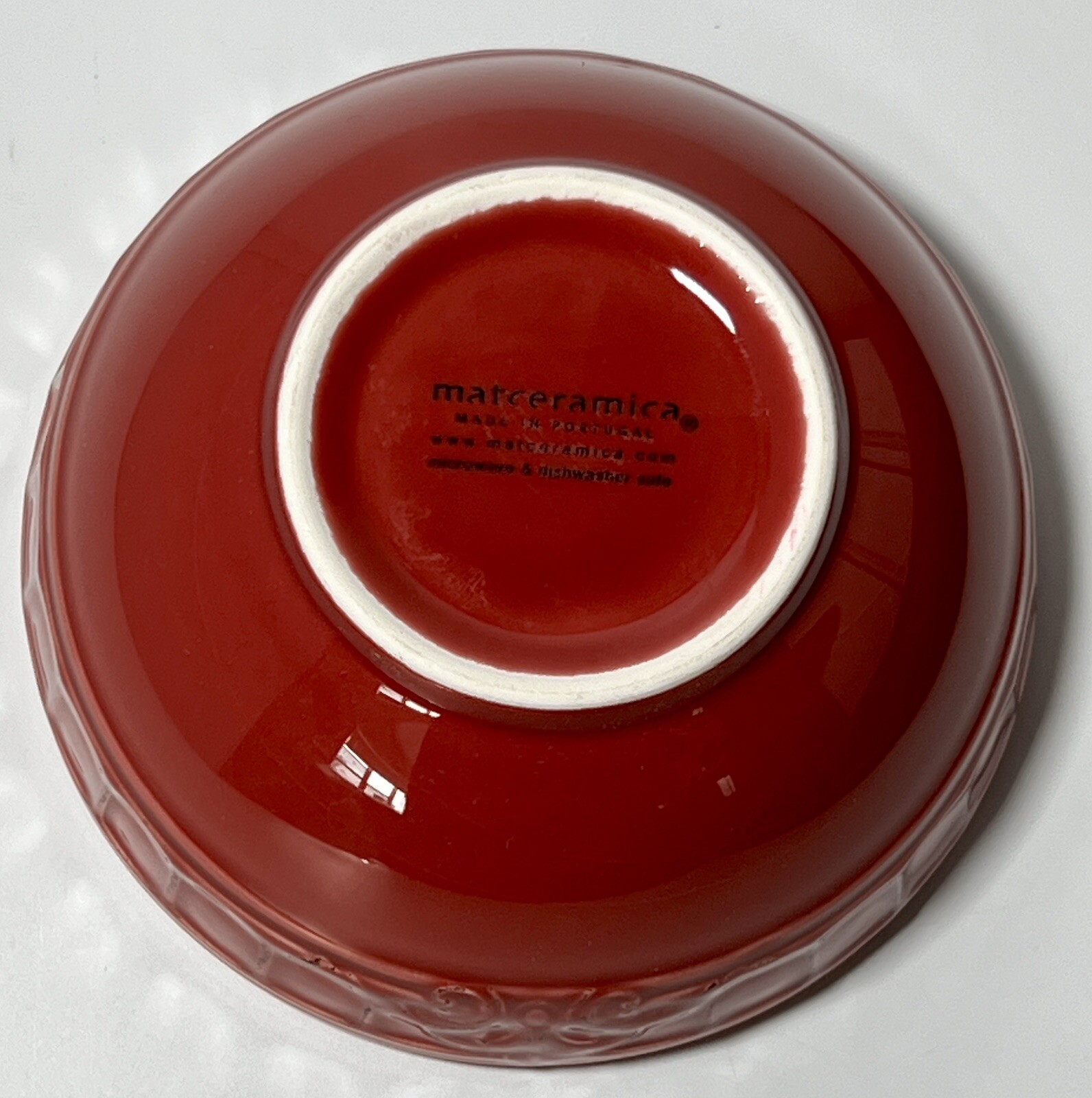 Matceramica Brick Red Bowl Made in Portugal 3”T x 6”W Excellent Used ...