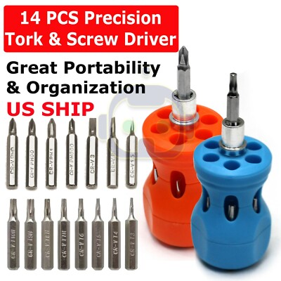 14 IN 1 Small Mini Repair Precision Screwdriver Torx Tool Kit Set ...