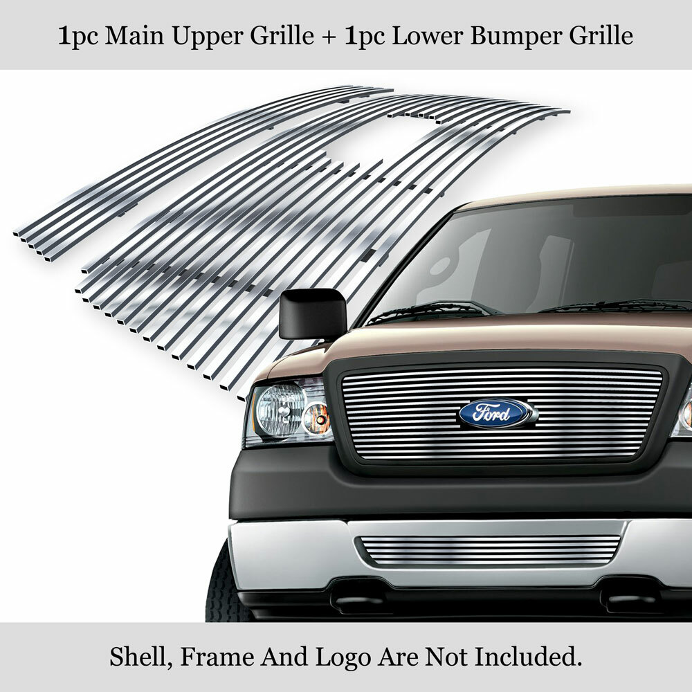 Fits 2006-2008 Ford F-150 Honeycomb Chrome Billet Grille Grill Insert ...