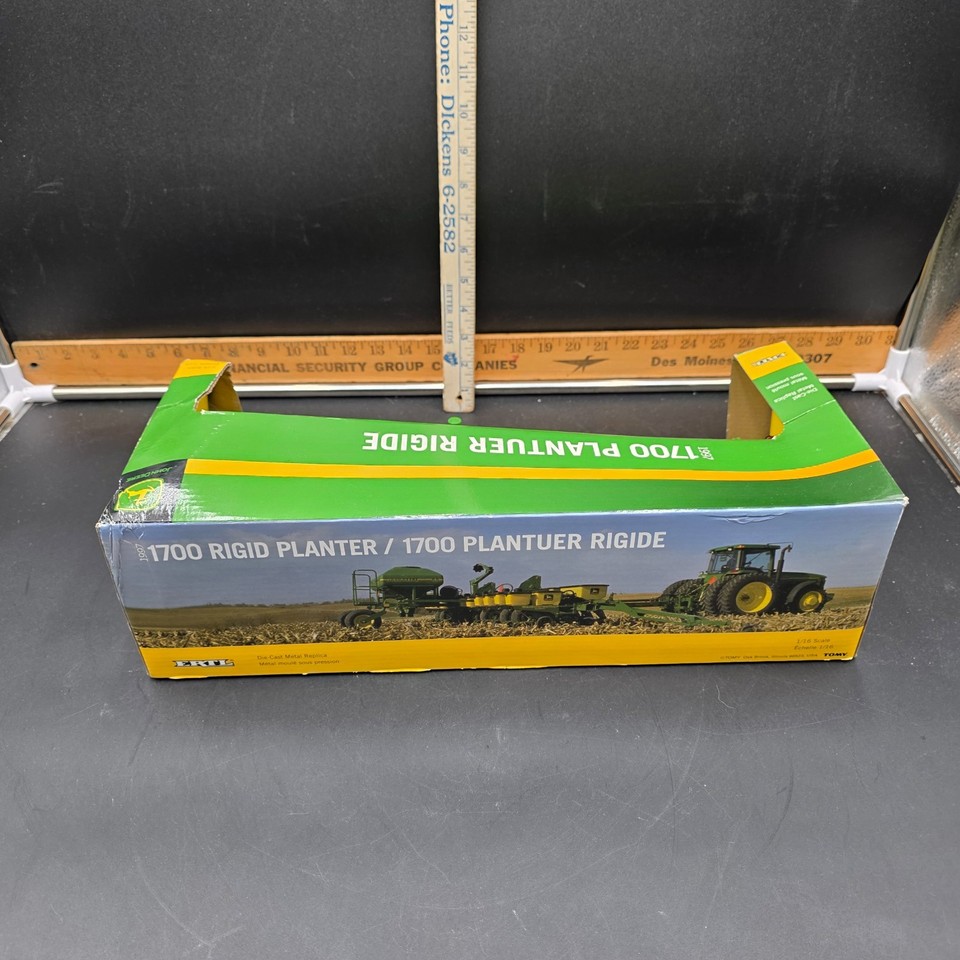 NIB 1/16 Ertl Farm Toy John Deere 1700 Rigid Planter Tractor Implement ...