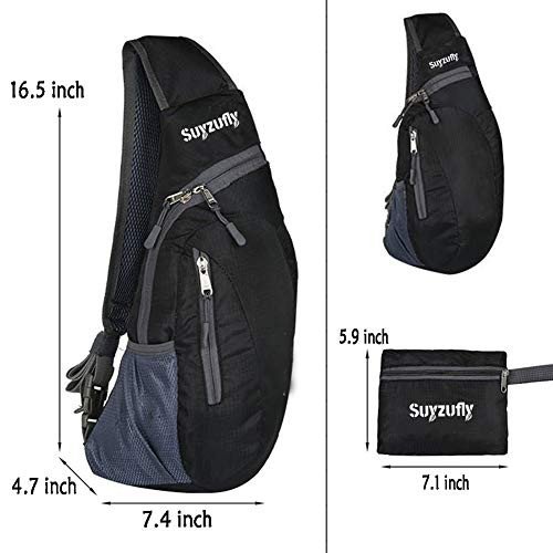 Men Women Foldable Sling Bags Shoulder Chest Backpack Crossbody Daypack for | eBay