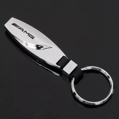 Mercedes AMG Key New Car Metal Benz Logo Keychain Keyring Holder ...