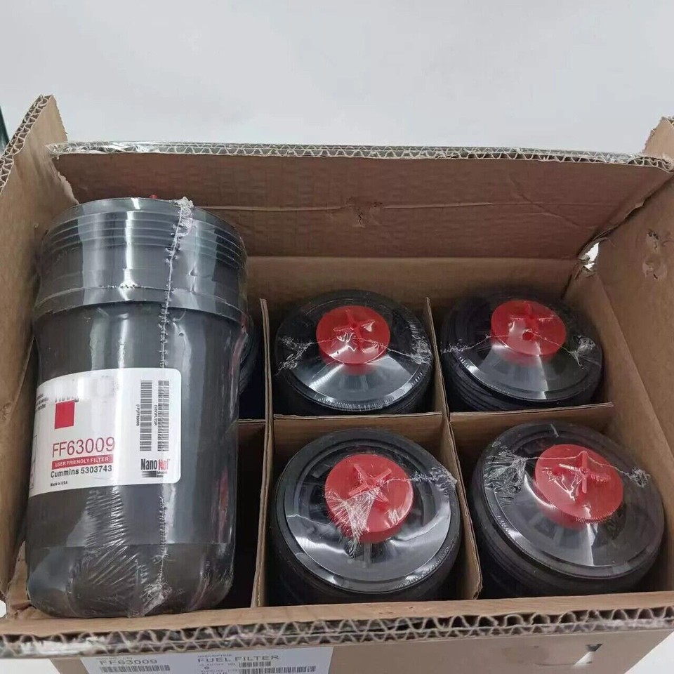 6 PACK FLEETGUARD Fuel Filter FF63009 Replaces Engine Part 5303743 ...