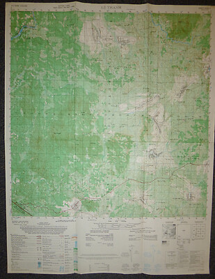 6536 iv - MAP - Le Thanh - Battle Duc Co - Pleiku - Kontum - 1966 ...