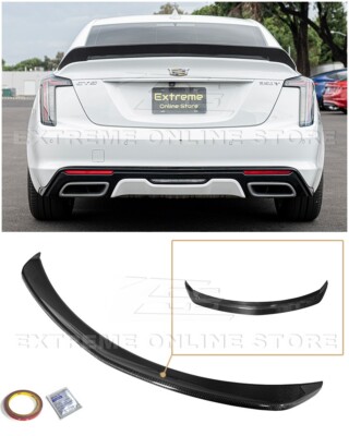 For 20-Up Cadillac CT5 | CT5-V Blackwing Style CARBON FIBER Rear Wing ...