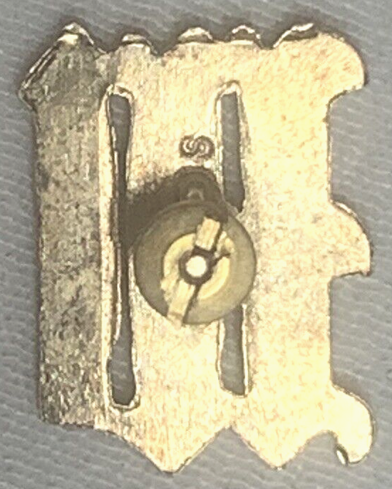 Antique Victorian Old English Gold Color* Stone Insert Monogram initial ...