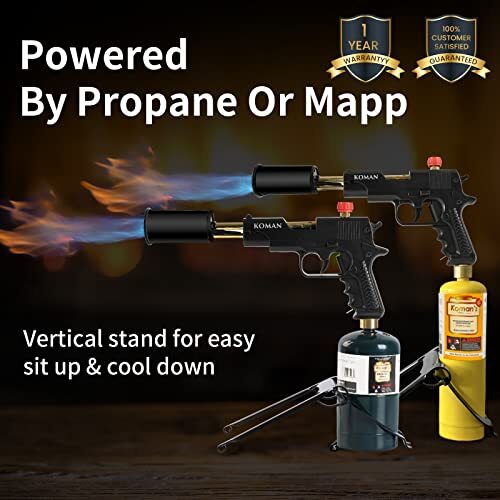 Powerful Grill & Cooking Torch Kitchen Culinary Torch Sous Vide Propane ...