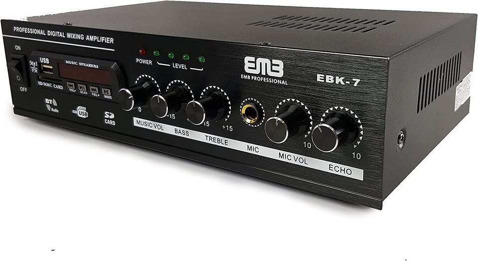 EMB 400W Professional Digital karaoke Mixing Amplifier w/ w/ Bluetooth ...