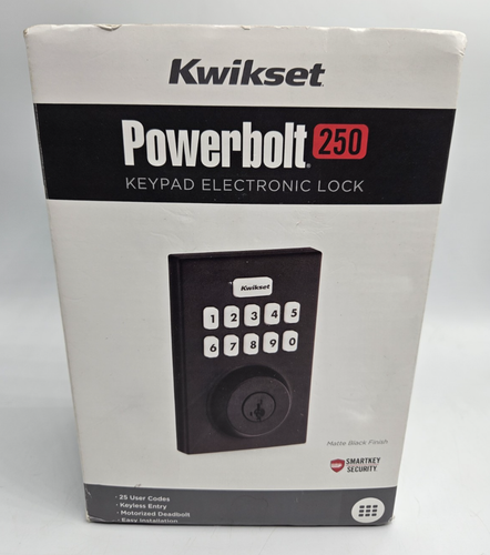Kwikset Powerbolt 250 10-Button Keypad Electronic Deadbolt Lock in ...