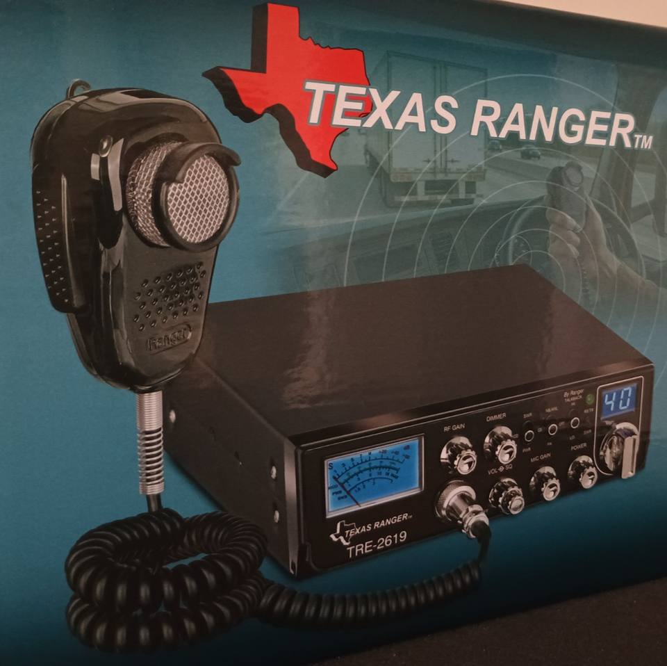 TEXAS RANGER TRE-2619 CB RADIO WITH RANGER SRA198 MIC | eBay