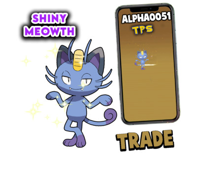 Pokemon Shiny Meowth Alolan Registered Trade or Ultrafriend | eBay