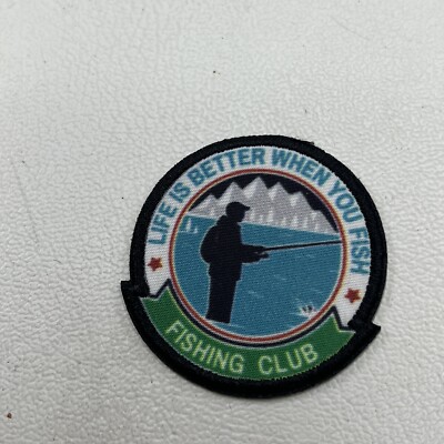 Angler Fisherman FISHING CLUB Patch P022 | eBay