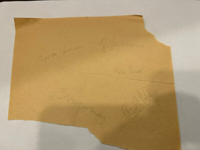 SIGNED Early BEATLES AUTOGRAPH Paper 1960 Or 1961 Lennon McCartney Rare ...