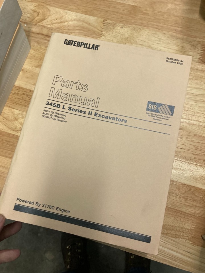 CAT 345B 345 L EXCAVATOR CATERPILLAR PARTS BOOK MANUAL S/N AGS ALB | eBay