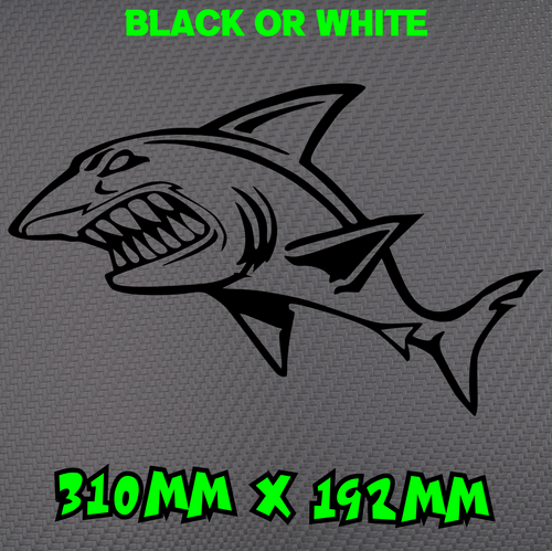 Shark Sticker Car Decal Boat Window Fishing Shimano Hook Tackle Surf ...