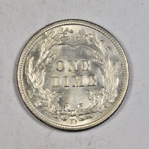 1908-D BARBER DIME ~ NICE BOLD GEM BU UNCIRCULATED! | eBay