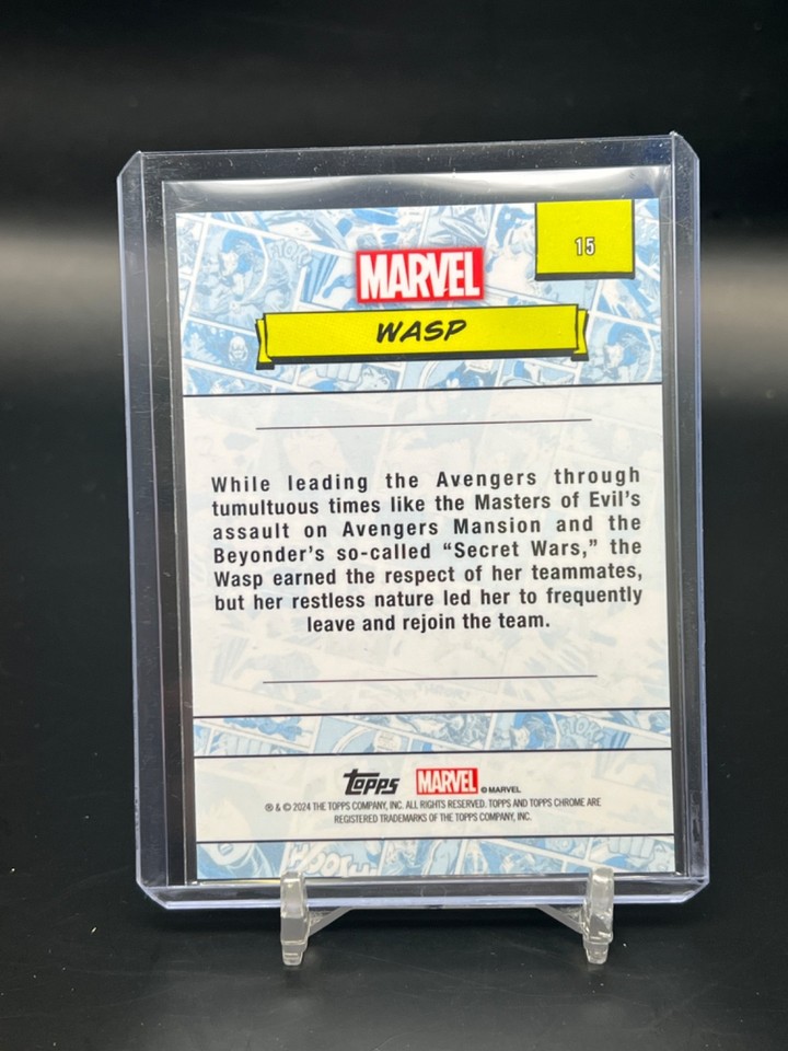 2024 Topps Chrome Marvel #15 WASP /75 Purple Refractor NB1 | eBay