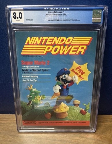 Nintendo Power Issue 1 Free Sample Copy 8.0 CGC FIRST PRINT | eBay