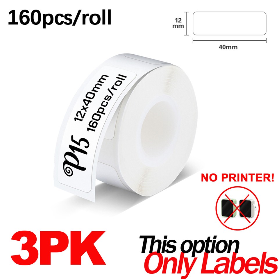 P15 Bluetooth Label Maker Machine Portable Sticker Barcode Thermal ...