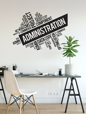 Vinyl Wall Decal Administration Office Space Decor Idea Stickers ...