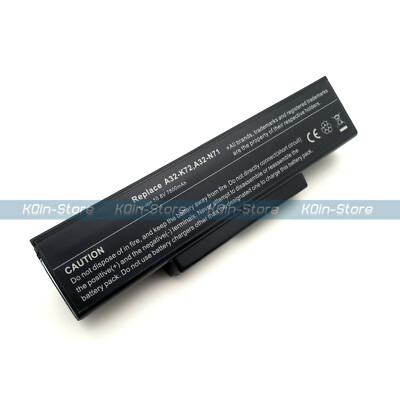 9Cell Battery for Asus A72 A72D A73 K72 K73 N71 N73 X72D X77J A32-K72 ...