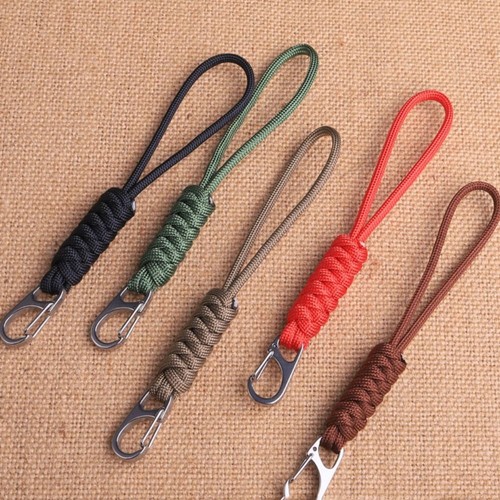 9 Colors Hanging Rope Buckle 16CM Backpack Key Ring High Strength ...