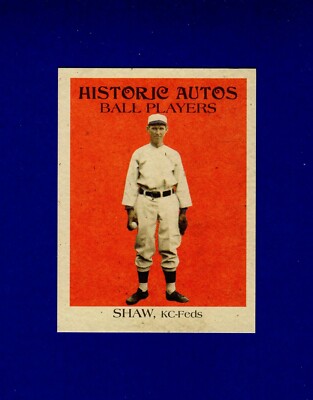 #43 AL SHAW, 1915 Kansas City Packers 2C ~ Federal Baseball League card ...