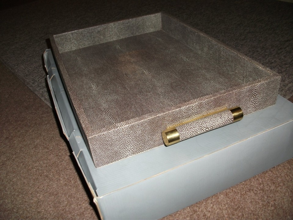 Shagreen Rectangular Serving Tray, by Aerin RRP £432 (BNIB) Free ...