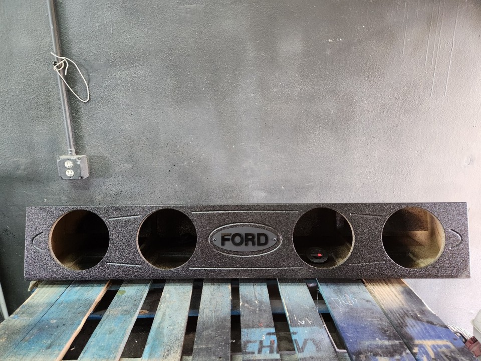 Custom Quad 8" Subwoofer Box Ford F150 2009-2022 Super duty 2017-2022 ...
