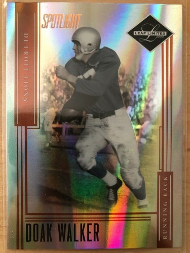 2006 Leaf Limited Silver Spotlight DOAK WALKER #5/50 | eBay