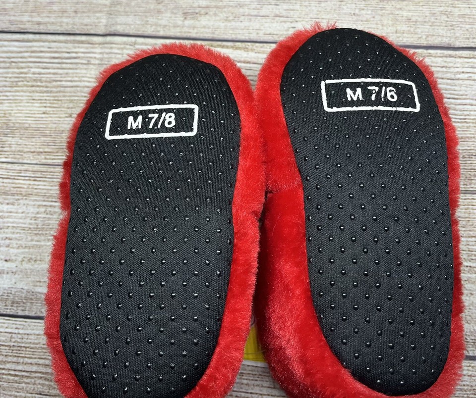 BRAND NEW ELMO SESAME STREET Sock Top Puppet Slippers Toddler's Size 9/ ...
