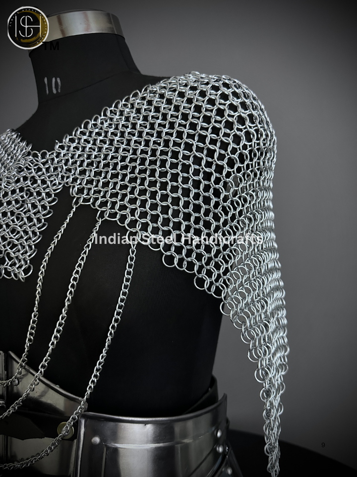 Medieval Female Armor, Chainmail Armor Cosplay, SCA, LARP Armor, Gift ...