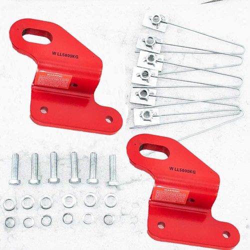 RED Rated Recovery Tow Points Heavy Duty For Mitsubishi Triton ML MN ...