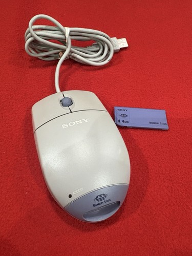 Vintage Sony Memory Stick Reader Writer USB Mouse MSAC-US5 W/ 4 MBs ...