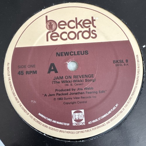 NEWCLEUS - JAM ON REVENGE (THE WIKKI-WIKKI SONG) BECKET RECORDS VINYL ...